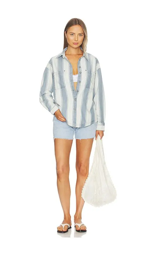 Free People X Crossroads Striped Shirt