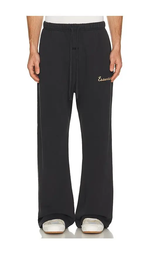Fear Of God Training Classic Fit Flare Sweatpant In Black - Faded Black