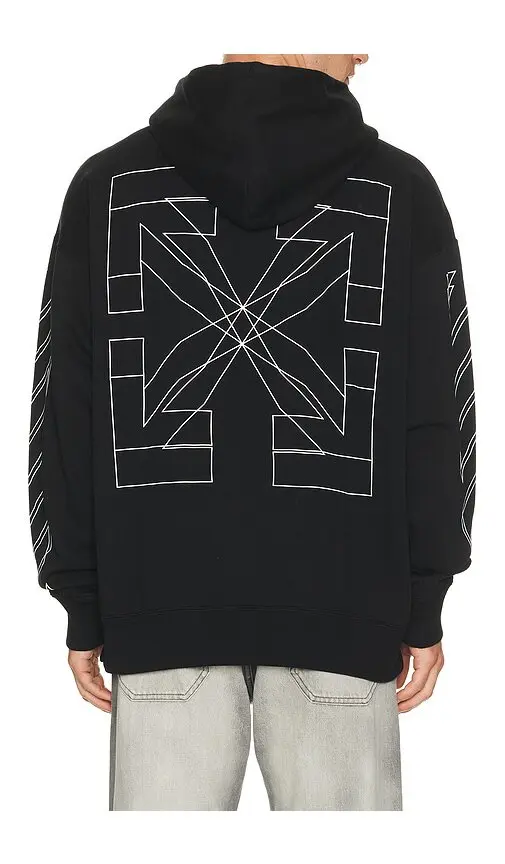 Off-White Double Arrow Skate Hoodie - Black