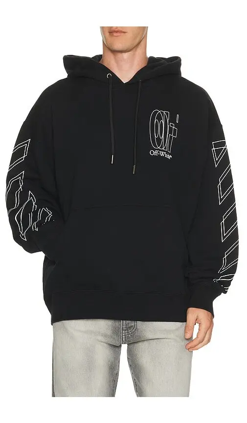 Off-White Double Arrow Skate Hoodie - Black