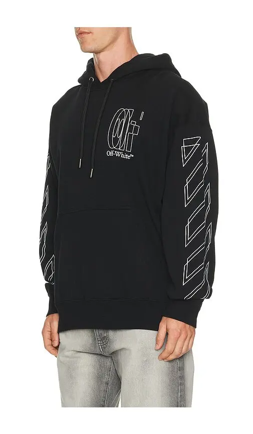 Off-White Double Arrow Skate Hoodie - Black