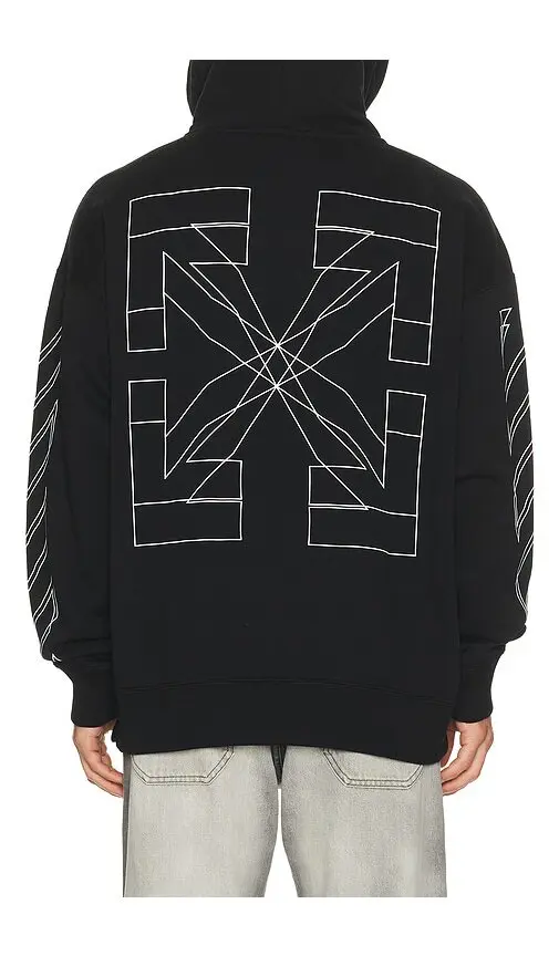 Off-White Double Arrow Skate Hoodie - Black