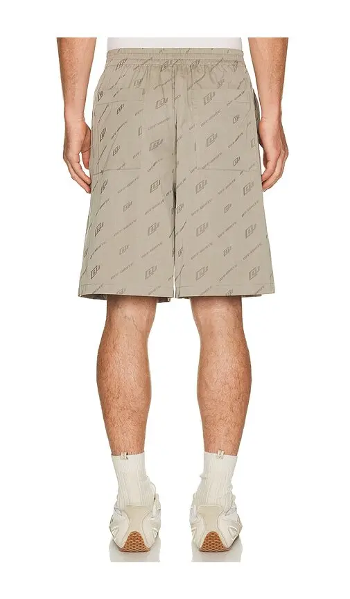 Off-White Jacquard Bowl Shorts - Stone