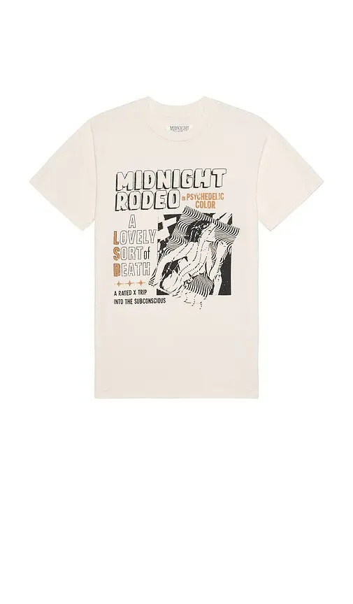 MIDNIGHT RODEO American Exxtasy Tee - Cream