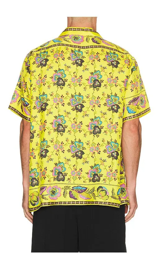 VOWELS Short Sleeve Silk Shirt