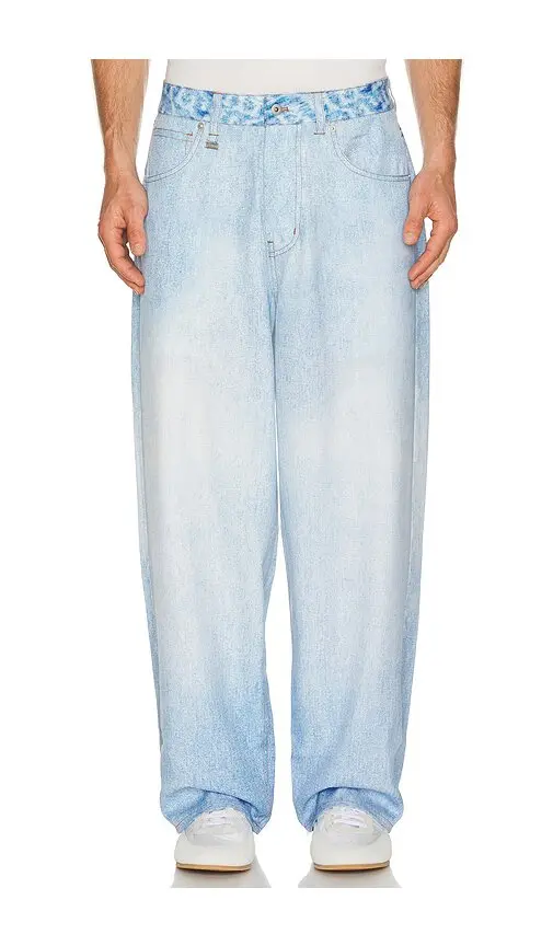 METALWOOD STUDIO Trophy Pant In Blue - Denim