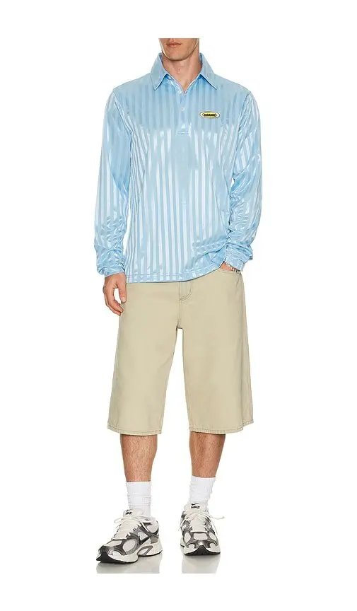 METALWOOD STUDIO Longsleeve Player Polo In Blue