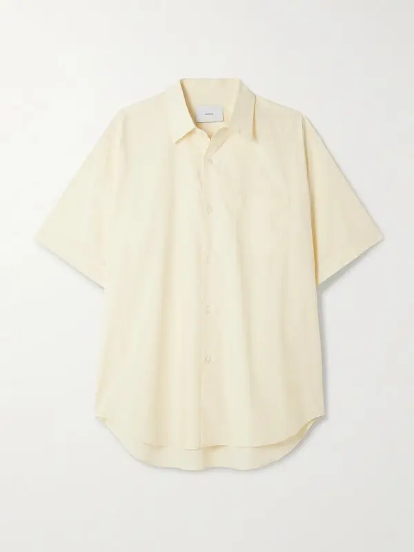 SSSTEIN Suvin Cotton-poplin Shirt - Yellow