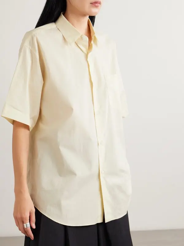 SSSTEIN Suvin Cotton-poplin Shirt - Yellow