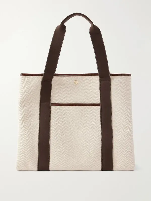 Rue De Verneuil Traversée Large Canvas Tote - Neutrals
