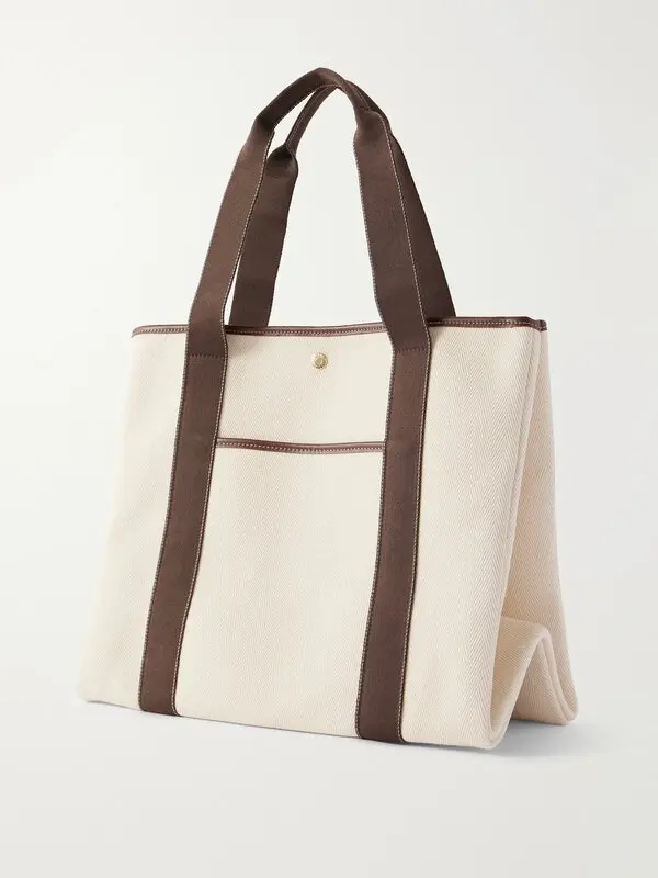 Rue De Verneuil Traversée Large Canvas Tote - Neutrals