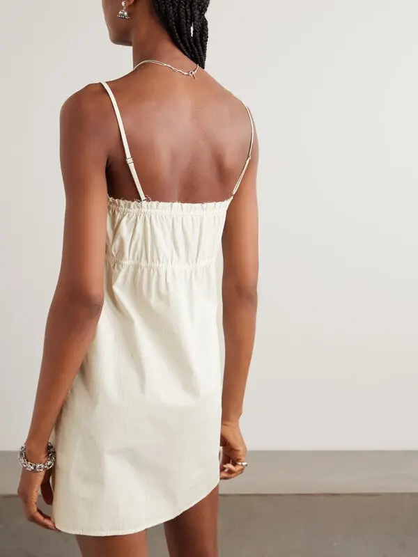 DEIJI STUDIOS Edge Striped Organic Cotton Mini Dress