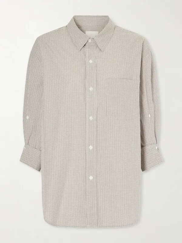 Citizens Of Humanity Kayla Checked Cotton-poplin Shirt - Beige