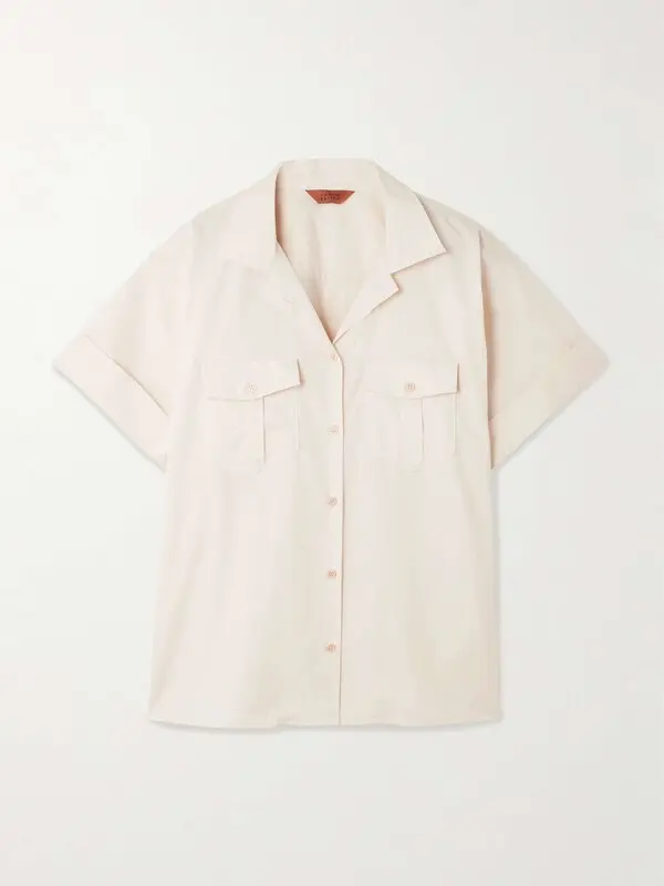 JAMIE HALLER The Safari Cotton Shirt - Ecru