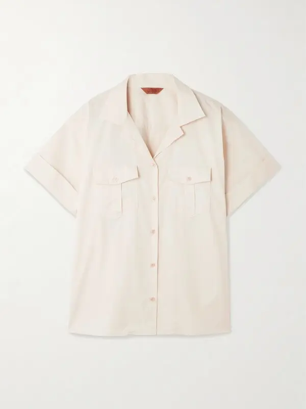 JAMIE HALLER The Safari Cotton Shirt - Neutrals