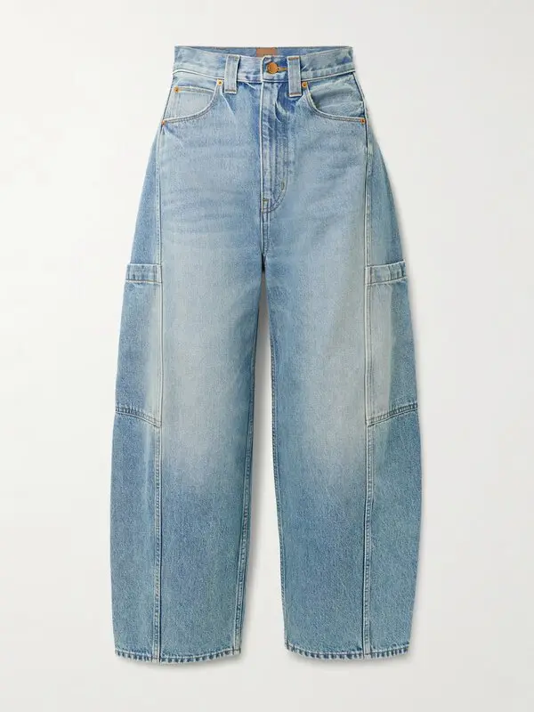 JAMIE HALLER The Crop Painter Mid-rise Jeans - Blue