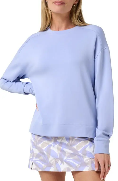 Travis Mathew Skyloft Crewneck Sweatshirt - Soft Blue