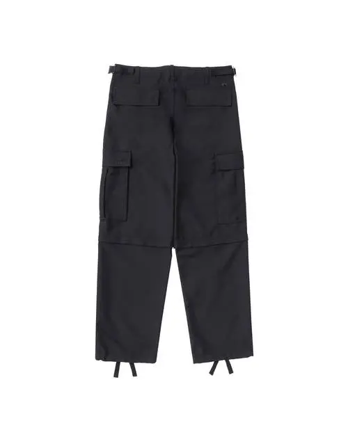 VOWELS Zip-off Cargo Pants - Black