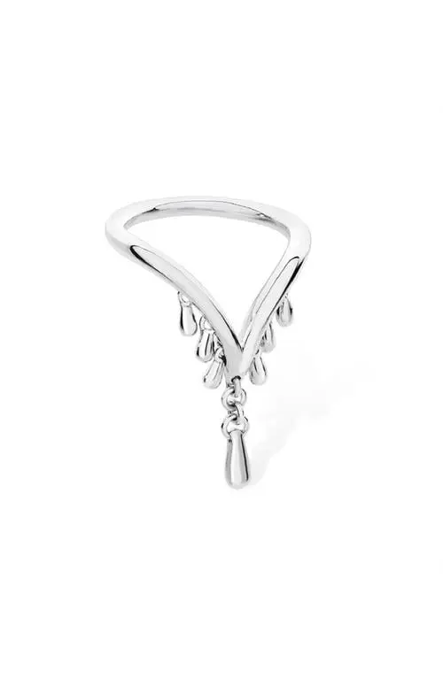 LUCY QUARTERMAINE Wishbone Ring - Sterling Silver