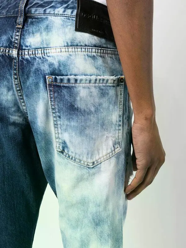 Dsquared2 Washed Denim Straight-leg Jeans