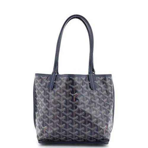 Goyard Anjou Reversible Tote Coated Canvas Mini - Blue