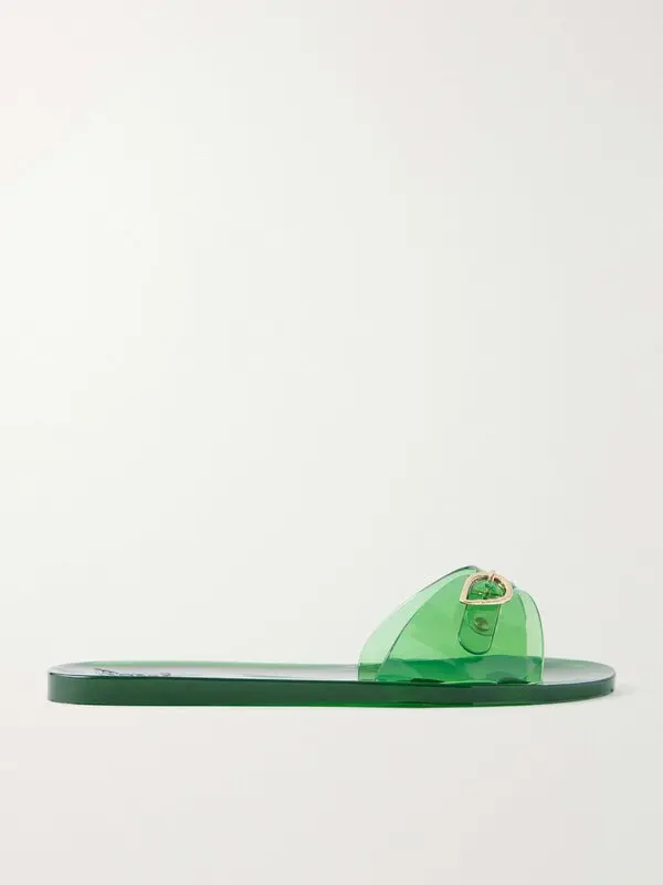 ANCIENT GREEK SANDALS Filia Jelly Pvc Slides - Green