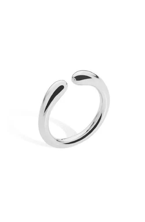 LUCY QUARTERMAINE Open Midi Drip Ring - Sterling Silver