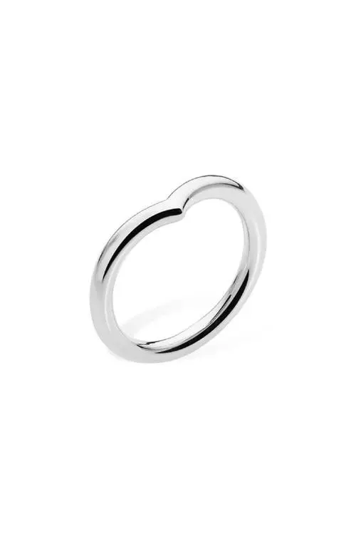 LUCY QUARTERMAINE Wish Bone Midi Drip Ring - Sterling Silver
