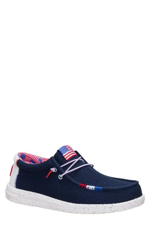 HEY DUDE Wally Lace-up Shoe - Blue