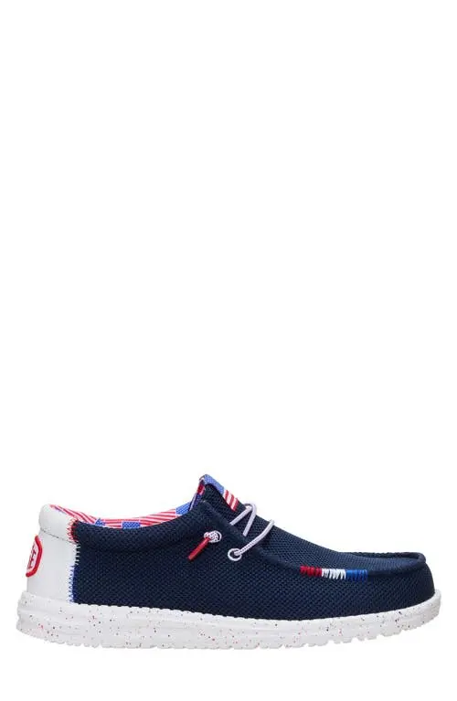 HEY DUDE Wally Lace-up Shoe - Blue