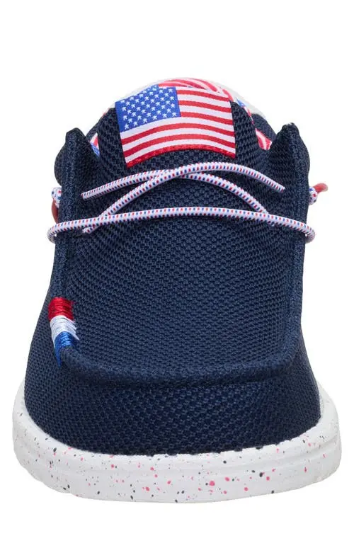 HEY DUDE Wally Lace-up Shoe - Blue