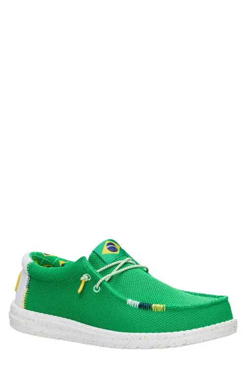 HEY DUDE Wally Lace-up Shoe - Green