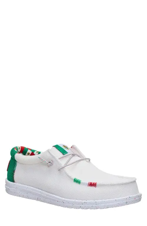 HEY DUDE Wally Lace-up Shoe - White