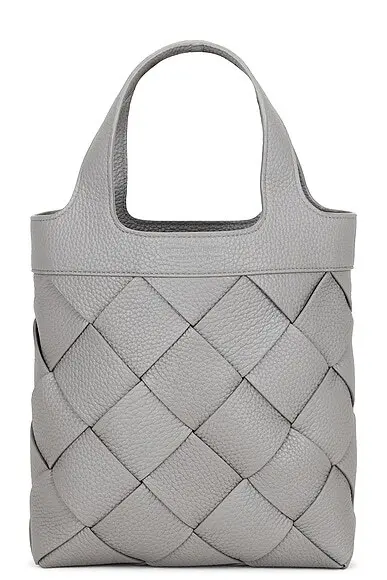 Bottega Veneta Intrecciato Taurillon Borsa - Basalt & Silver