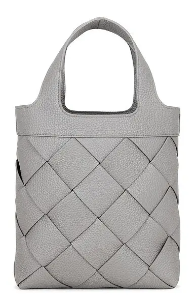 Bottega Veneta Intrecciato Taurillon Borsa - Basalt & Silver