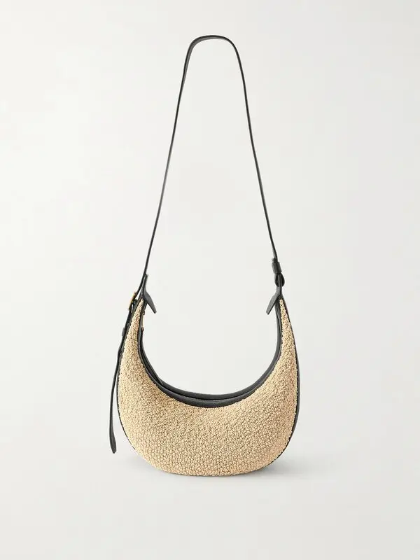 Khaite Augustina Small Raffia Shoulder Bag - Neutrals