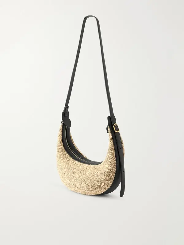 Khaite Augustina Small Raffia Shoulder Bag - Neutrals