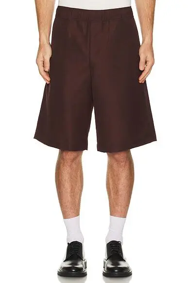 VOWELS Easy Twill Shorts - Brown