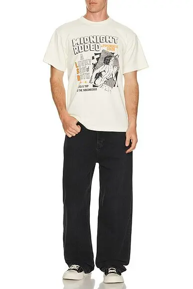 MIDNIGHT RODEO American Exxtasy Tee - Cream