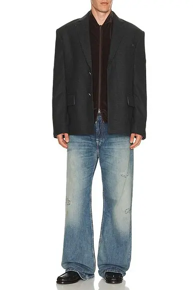 Needles Rib Collar Track Jacket - Brown