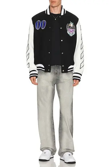 Off-White Royal Jewels Wool Varsity Jacket