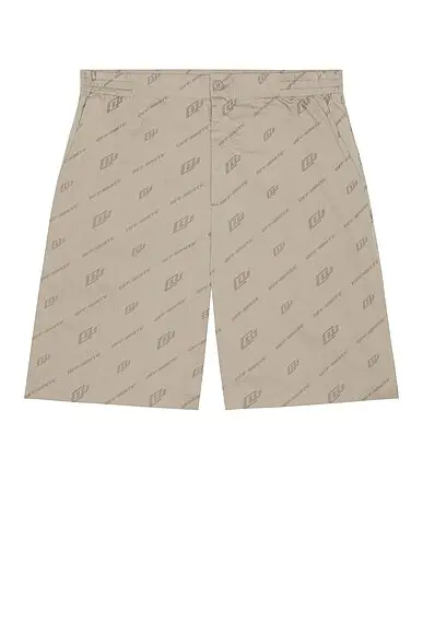 Off-White Jacquard Bowl Shorts - Stone