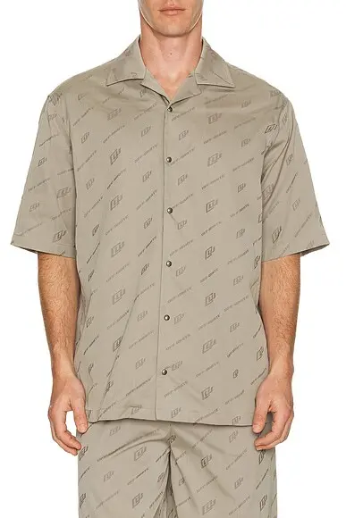 Off-White Jacquard Bowling Shirt - Stone