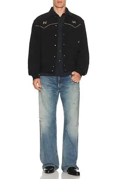 Needles Poly Double Cloth Piping Cowboy Jacket