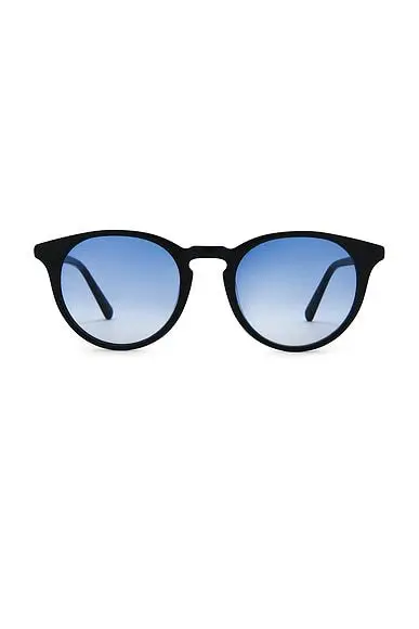 MESSYWEEKEND Acetate Frame Sunglasses - Black & Gradient Blue