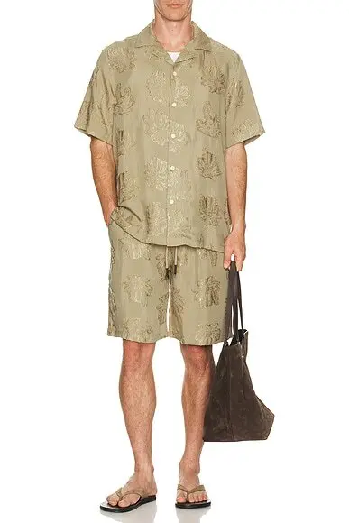 Oas Nicola Printed Shorts - Light Brown