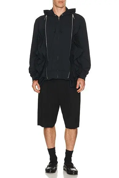 Comme Des Garçons Double Zipper Hoodie