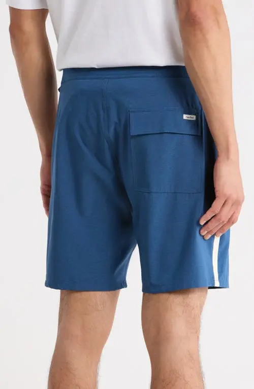 TENŌRE Striped Board Shorts - Ocean