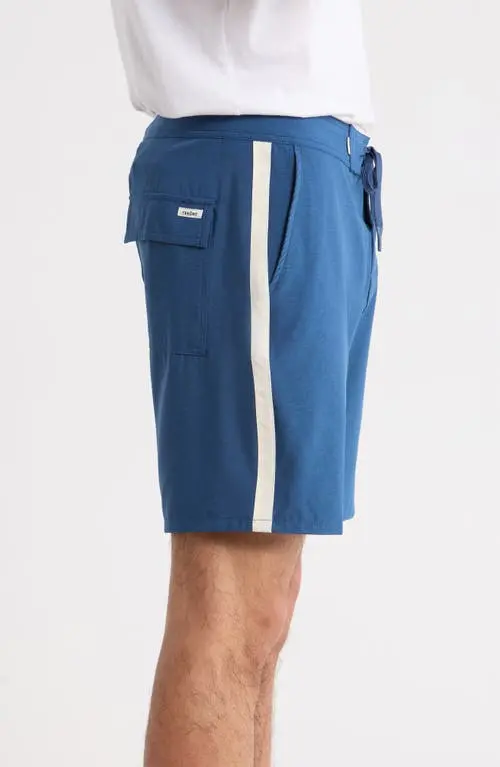 TENŌRE Striped Board Shorts - Ocean