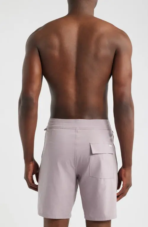 TENŌRE Striped Board Shorts - Zinc